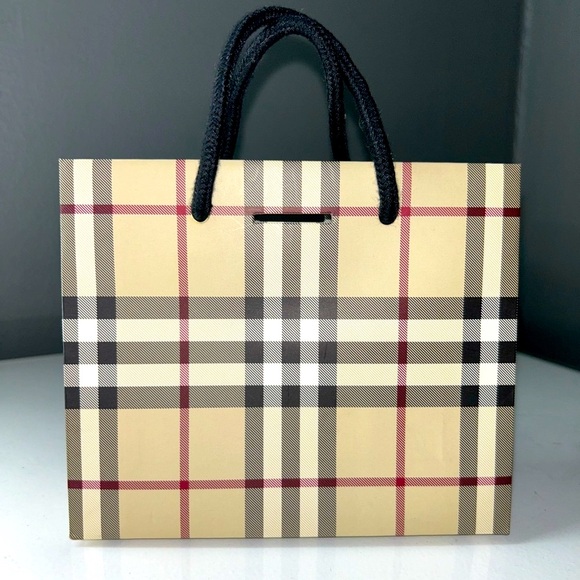 Burberry | Party Supplies | Burberry Nova Check Gift Bag Small | Poshmark